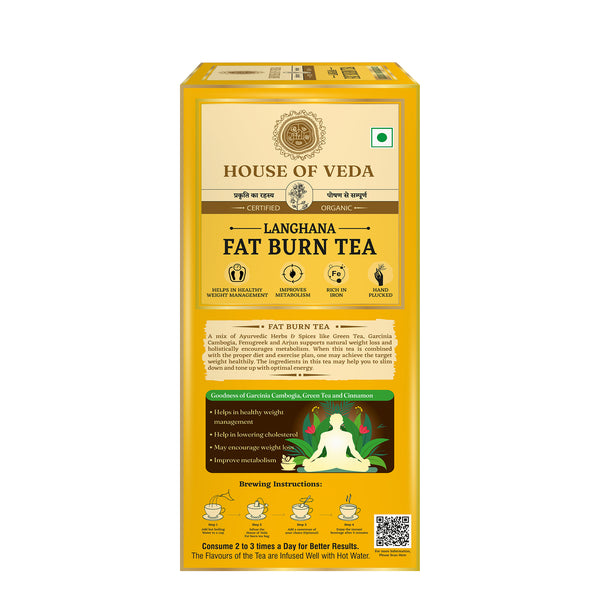 House of Veda Fat Burn Tea 25 Tea Bag | Helps in Healthy Weight Management – HOUSE OF VEDA